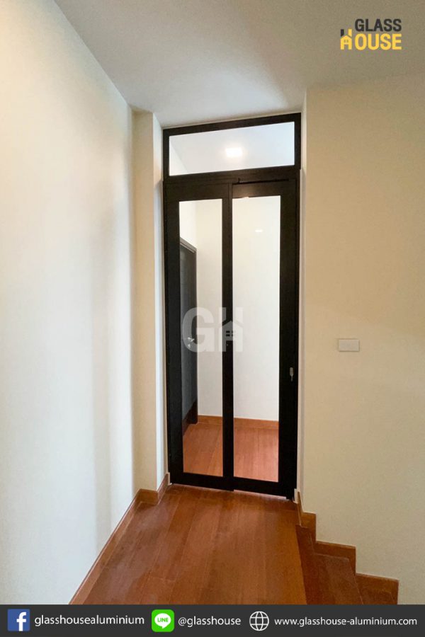 ประตู PC Door , บานเลื่อนสวิง, บานเลื่อน, กั้นห้อง, กั้นแอร์ - Glass House