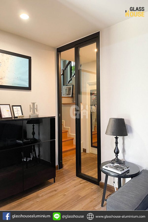 ประตู PC Door , บานเลื่อนสวิง, บานเลื่อน, กั้นห้อง, กั้นแอร์ - Glass House