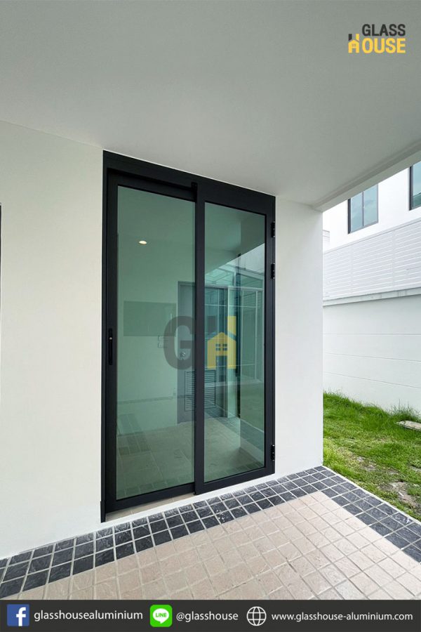 ประตู PC Door , บานเลื่อนสวิง, บานเลื่อน, กั้นห้อง, กั้นแอร์ - Glass House
