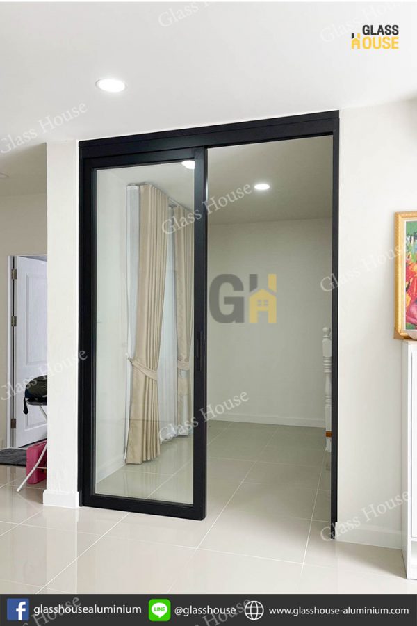 ประตู PC Door , บานเลื่อนสวิง, บานเลื่อน, กั้นห้อง, กั้นแอร์ - Glass House